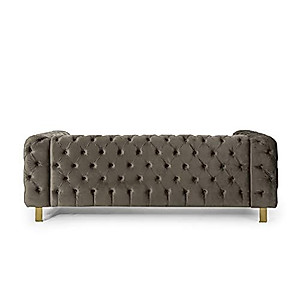 Christopher Knight Home Keyser Sofa, Gray + Gold
