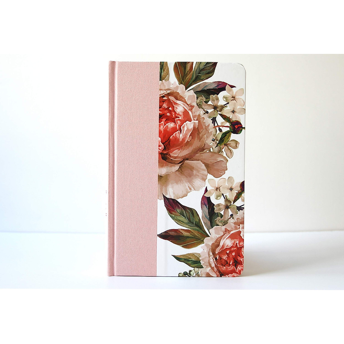 Biblia Reina Valera 1960 letra grande. Tapa Dura, Tela rosada con flores, tamaño manual / Bible RVR 1960. Handy Size, Large Print, Hardcover, Pink