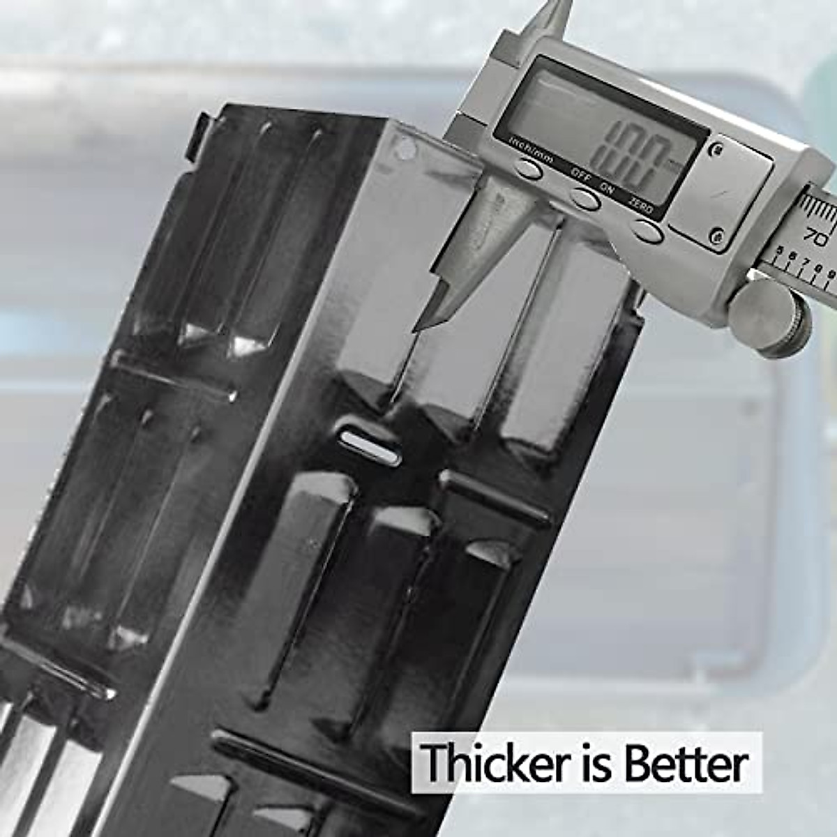 Hongso PPI201 Porcelain Steel Replacement Flavorizer Bar for Weber Gas Go-Anywhere Grill, for Weber 9201 (14 11/16" Long), Aftermarket Replacements