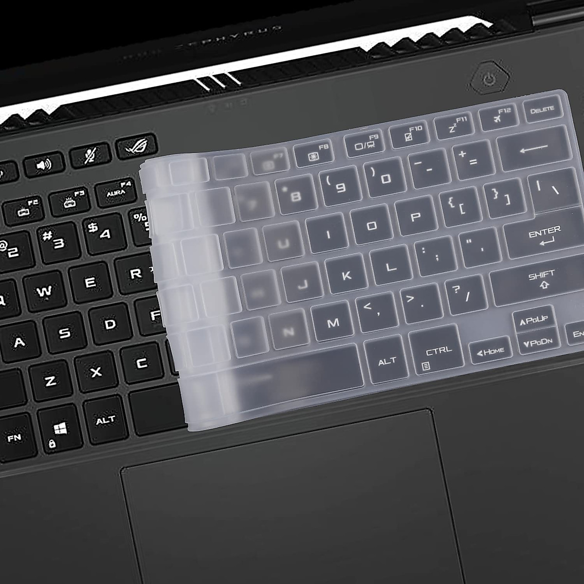 Keyboard Cover for ASUS ROG Zephyrus G14 G15 GA402 G402RJ GA503 GA503QR/QS/QM, ROG Zephyrus M16 GU603HM, 15.6" ASUS TUF Dash 15/F15 TUF516PE FX516PM FX516PR, ROG Flow X13 GV301QH (Clear)