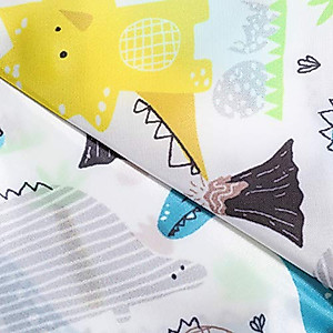 PandaEar Short Sleeve Bib 3-Pack Set| Waterproof Apron Smock Pocket and Crumb Catcher |