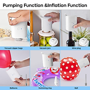 Mini Bag Sealer, Mini Heated Sealer, Portable Bag Sealer, Multifunctional Snack Sealer for Potato Chip & Vacuum Bags (White)