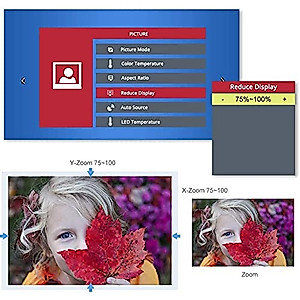 LJJSMG Projectors Movie Projector Portable Projector Projector1080p,Mini Projectors Home,20000Hours Lamp Life,3000Lumens Projector,Suitable for Home Theater Movies and Outdoor Projectors