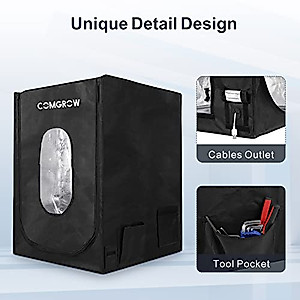 Comgrow 8MP Lightburn Camera Module with Laser Enclosure 750 * 700 * 900mm for Laser Engraver,Easy to Locate Materials,Batch Engraving,Trace Simple Images,Insulates Against Smoke and Odors