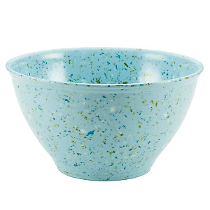 Rachael Ray Accessories Kitchen Pantryware Multi Purpose/Salad Serveware/Melamine Garbage Bowl, Agave Blue,1 gallon