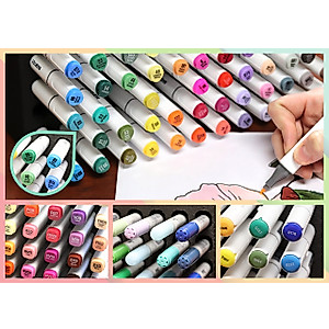 Polar Whale Art Marker Storage Tray Organizer Pen Pencil Brush Storage Design Stand Supply Horizontal Storage Non-Scratch Non-Rattle Washable Compatible with Copic and More Holds 144