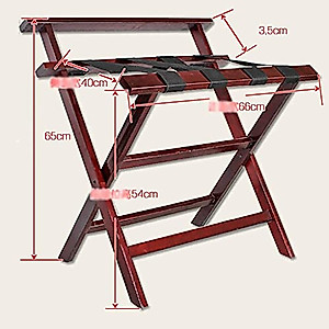 ELEdvb Luggage Rack Luggage Rack Hotel Room Foldable Solid Wood Suitcase Holder Luggage Rack Shelving Suitcase Backpack