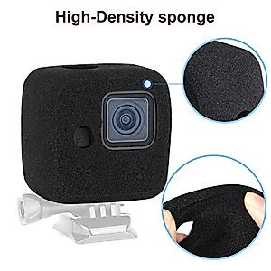 HSU Windslayer Cover and Lens Screen Protector for GoPro Hero 11 Black Mini, Windslayer Cover (2 Pack) + Screen Protector (3 Pack) + Lens Cap, Video Noise Reduction GoPro Accessory