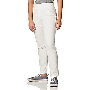 Ruby Rd. Women's Pull-on Solar Millennium Tech Super Stretch Pant, White, 12