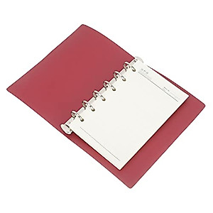 Ciieeo 5 Sets vintage diary hard cover notebooks diary sketchbook field notes sketchbook diary planner refillable diary notebook business card pocket binders Metal ring office Adhesive