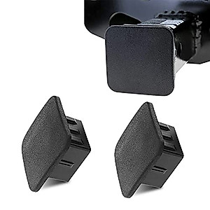 2 Pcs 1 1/4 Inch Trailer Hitch Tube Cover Plug Cap Universal Rubber Insert for 1.25'' Receivers Class 1 2 I II Ford Toyota GMC Subaru Jeep Dodge Nissan Audi BMW Porsche Polaris ATV UTV