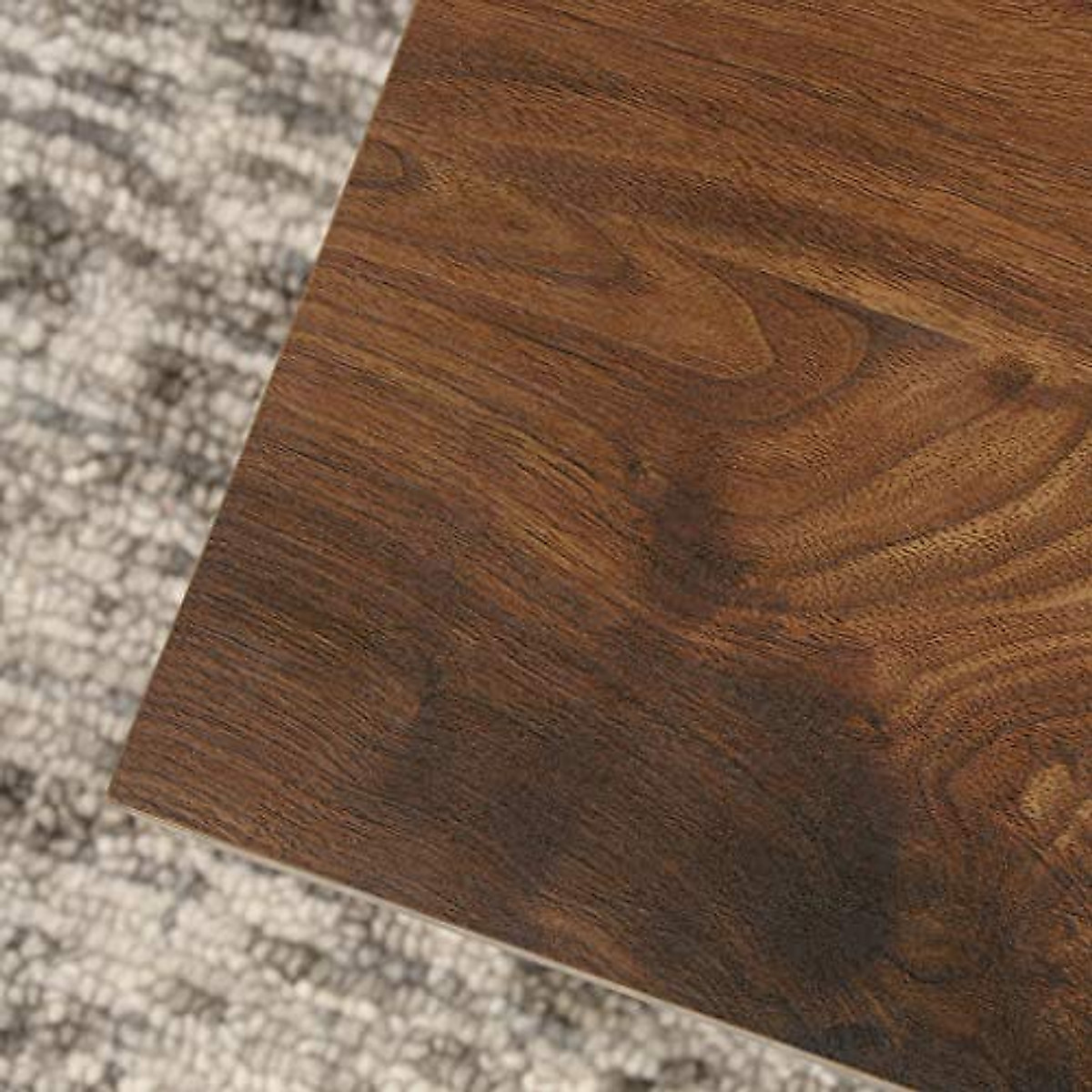 Sauder Canton Lane Coffee Table, L: 43.31" x W: 19.69" x H: 18.31", Grand Walnut Finish