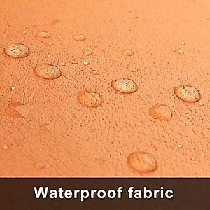 Uslif Outdoor Pillow Covers Waterproof Throw Pillowcase Square Outdoor Pillows for Patio Furniture Living Room Patio Tent Couch Farmhouse Pillow Cover 20x20 Inch Orange Water Proof Pack of 2