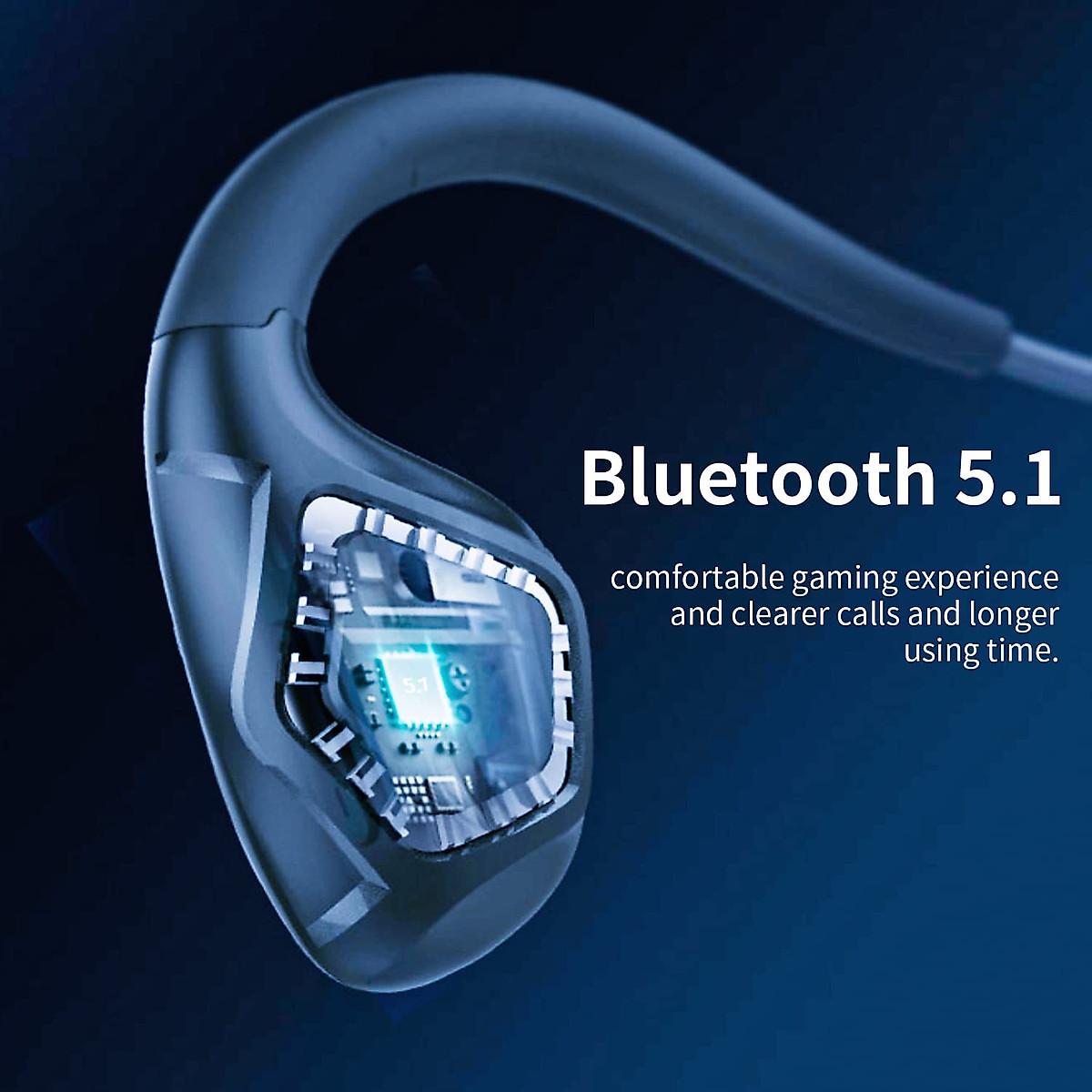 Bluetooth Headset V5.2, Wireless Headset with CVC8.0 Dual Mic Noise Cancelling Bluetooth Earpiece 150 Hrs Standby Time Hands-Free Bluetooth Earphones for Cell Phone iPhone Business/Workout/Driving