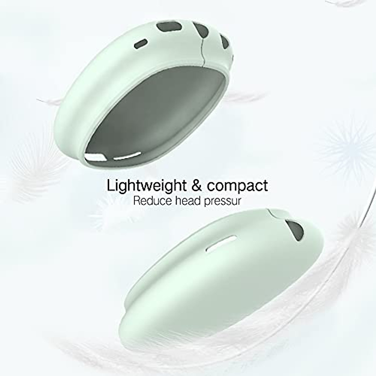 PERFECTSIGHT Earpads Cushions Protectors Cover Case, Soft Silicone Ear Pads Cup Compatible with AirPods Max Headphones, Anti-Scratch, Dust-Proof, Anti-Skid (White)