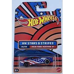 Hot Wheels 2022 - 2018 Ford Mustang GT - Stars & Stripes - 6/8