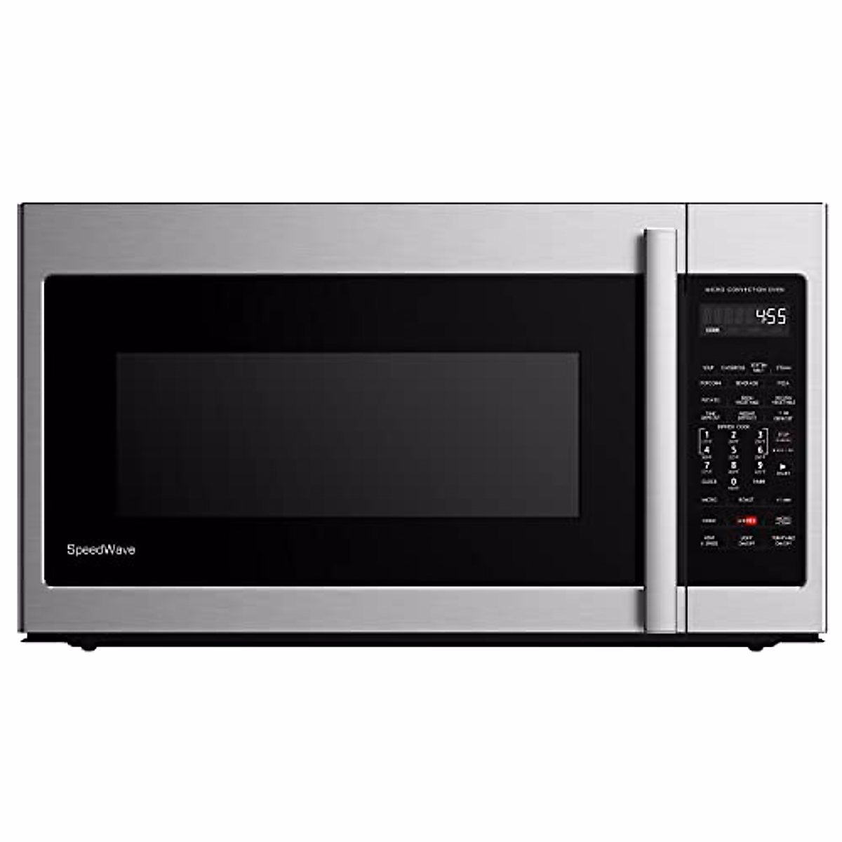 Galanz GLOMJB17S2ASWZ-10 30" SpeedWave Over The Range Microwave Oven, True Convection & Sensor Technology, Air Fry & Steam Cooking, Stainless Steel, 1.7 Cu Ft, Convection