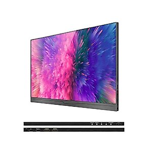 DFZ Portable Monitor, 11.6 Inch Monitor Ultra HD 1920 × 1080 IPS Screen Small Monitor with HDMI Input, Built-in Speakers