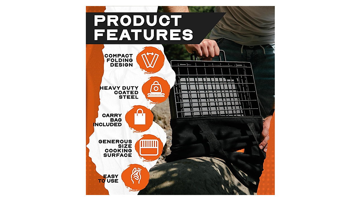 Adventure Seeka Heavy Duty Campfire Grill 24"