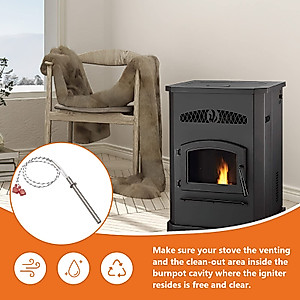 YAOAWE Replacement Igniter Part SRV7000-660 for Pelpro & Pleasant Hearth Pellet Stoves, 300W Ignitor