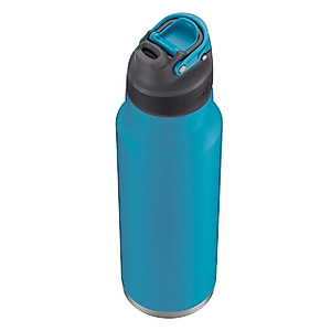 Coleman FreeFlow AUTOSEAL Stainless Steel Water Bottle, 40oz., Caribbean Sea