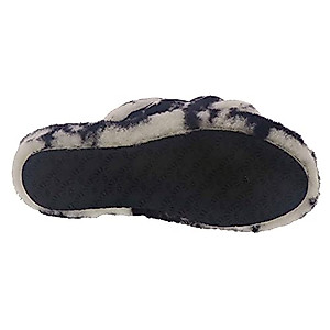 UGG Girls K Fluff Yeah Slide Marble Slipper, Black, 5 Big Kid