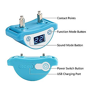 Paipaitek Cat Shock Collar,Automatic Trainer Collar for Cats Prevent Meowing Designed,Sound Vibrate and Shock 3 Working Modes for Cats and Kittens - Waterproof & Rechargeable