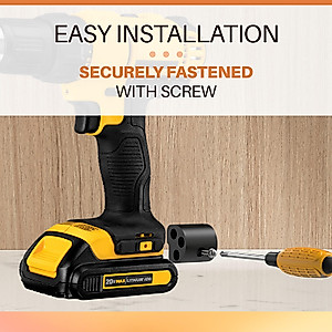 Drill Bit Holder Kit for DeWalt 20v Impact Driver Holder, Drill Bits Mount Holder, Cordless Tools, for DeWalt 20v Drill Impact Driver Holder, Drill Replace Magnetic Bit Holder Attachment, Drill Holder