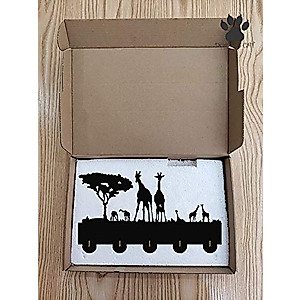 Africa Theme Wild Life Animal Giraffe Wooden Hook for Coat Interesting Choice Key Holder Great Birthday Gife for Kids