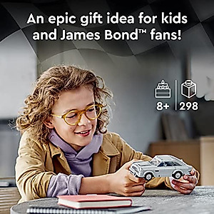 Lego Speed Champions 007 Aston Martin DB5 76911 Building Toy Set Featuring James Bond for Kids, Boys and Girls Ages 8+ (298 Pieces), 10.32 x 5.55 x 2.4 inches