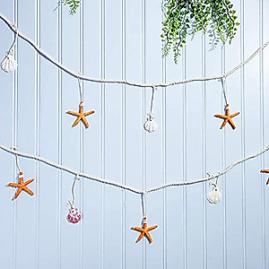 Starfish and Shell Garland with Jute String (10 Feet)