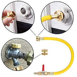 Hromee RV Winterize Sprinkler System Kit with Blowout Adapter for Motorhome Boat Camper and Travel Trailer: Air Compressor Quick-Connect Plug to 3/4" Garden Hose