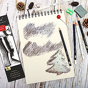 Brusarth Eraser Pencils Set - Professional 3pc Erasing Small Details or add Highlights for Sketching Pencils, Colored Pencils, Charcoal Drawings. Fine Detail Eraser for Beginners & Artists