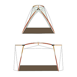 Eureka! Timberline SQ Outfitter 4 Person Backpacking Tent