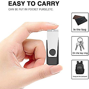 Flash Drives 10 Pack 16GB USB Drive Bulk USB 3.0 Thumb Drives 16GB Memory Stick with LED Indicator Keychain Hole (Black 10-Pack)