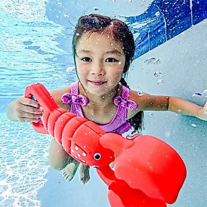 Melissa & Doug Sunny Patch Louie Lobster Claw Catcher - Grab-and-Squeeze Pool Toy For Ages 5+ years