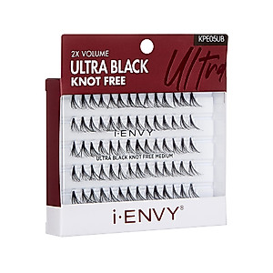 Kiss Envy Knot Free Medium 70 Lashes, Ultra Black