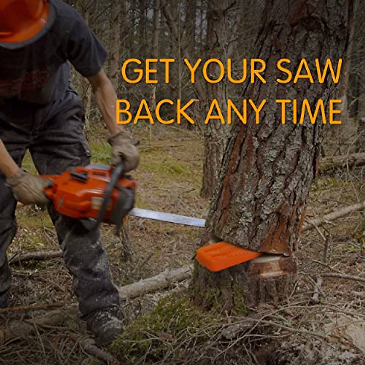 NEO-TEC 6 Pack Tree Felling Wedges with Spikes for Safe Tree Cutting (5.5"+8"+10", 2+2+2)