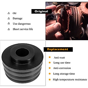 Black KF04060BK Body Mount Bushing Kit Fits for 2008-2016 Ford F250 F350 Super Duty 2WD 4WD Polyurethane Body Cab Mounts & Steel Sleeves & Hardware（60PCS）