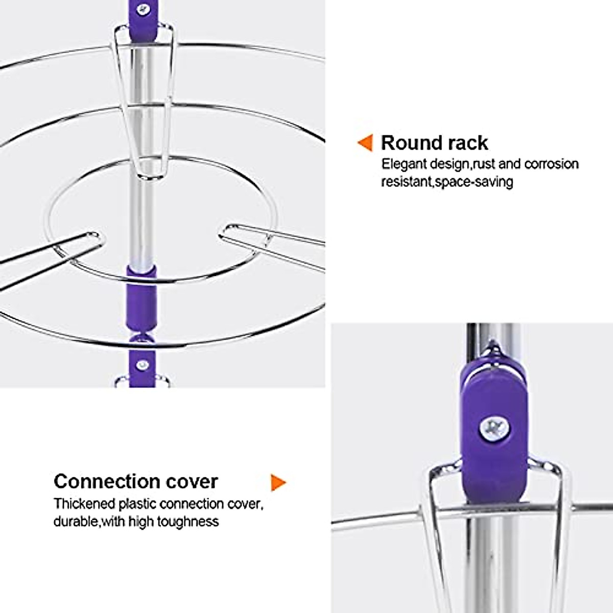 5 Tiers Pot Shelf, 101.5 x 35cm Silver Carbon Steel Home Kitchen Metal Wire Shelving Organizer Storage Rack Cookware Holder
