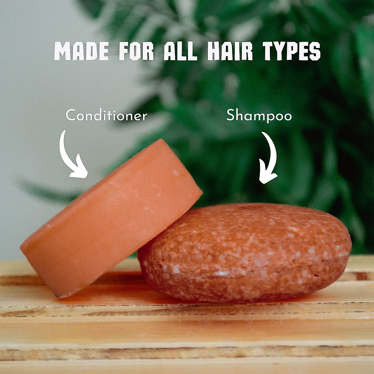 Argan Oil Shampoo And Conditioner Bar Set, with One Extra Conditioner Bar - 100% Vegan And Plastic Free Shampoo And Conditioner - Handmade in The USA. 2x Conditioner and 1x Shampoo