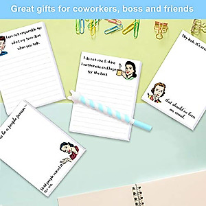 FANCY LAND Funny Novelty Memo Pads Funny Notepads for Office Gift for Coworkers 4 Pack