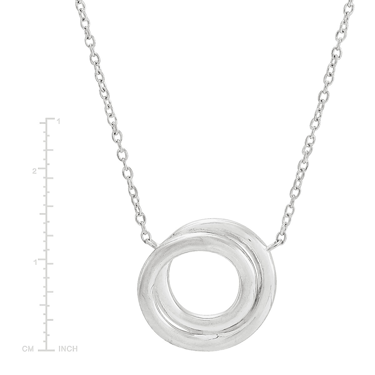 Silpada 'Karma Swirl' Pendant Necklace in Sterling Silver, 18" + 2"