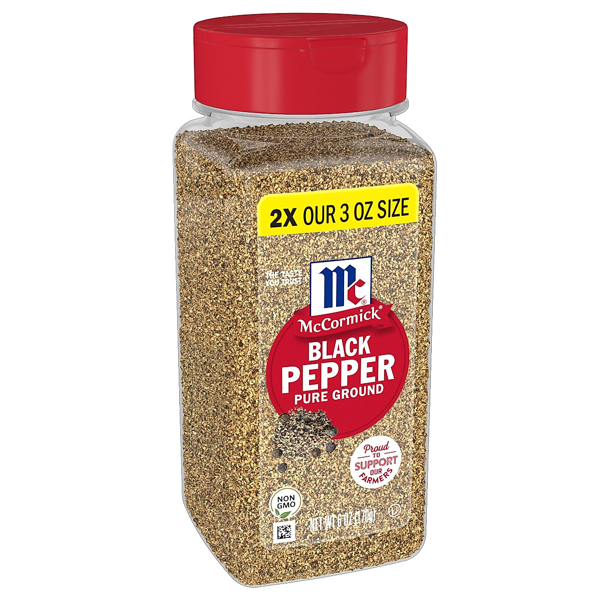 McCormick Pure Ground Black Pepper, 6 oz