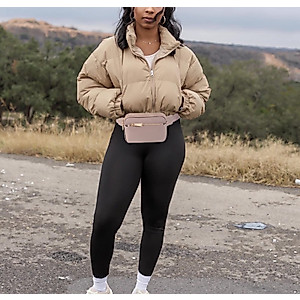UTO Fanny Pack for Women Men Belt Bag Fashion Designer Chest Waist Packs Hip Bumbags for Outdoors Shopping Workout Traveling Hiking