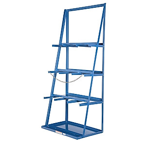 Vestil VBR-9 Vertical Bar Rack, Steel, 39-1/4" Width, 84-1/2" Height, 24" Depth, 3000 lbs Capacity
