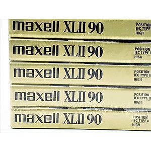 Xlii 90 High Bias Audio Cassette Tape -5-Pack