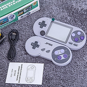 Data Frog SF2000 Handheld Game Console Built-in 6,000 Games, 3-Inch IPS Screen Retro Arcade Portable Nostalgic Gaming Machines for Kids Adults