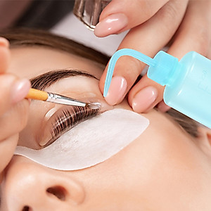 PATIKIL 18 Pcs 8oz Lab Squeeze Bottle 250ml Plastic Safety Wash Bottles Squirt Bottle Tattoo Bottle for Cleaning Water Tools Plant Irrigation Experiments Tattoo Supplies (Blue)