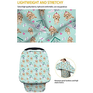 KIDVOVOU Nursing Cover Breastfeeding Scarf Happy Dinosaur Printed Baby Car Seat Covers Infant Stroller Cover Carseat Canopy
